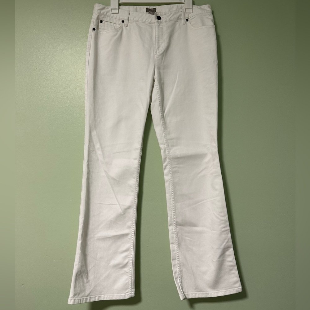 J. Jill White Bootcut Jeans - Gem